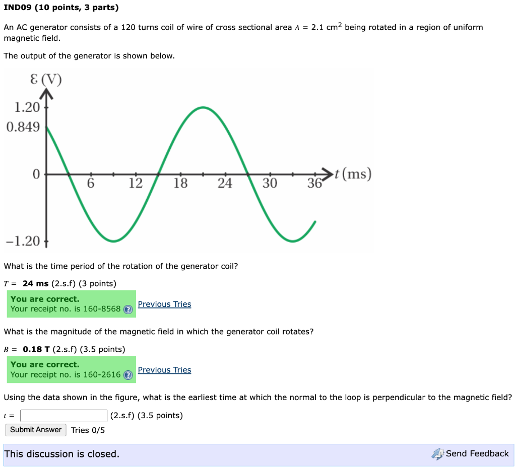 Solved The magnetic field in a region of space is given by: | Chegg.com