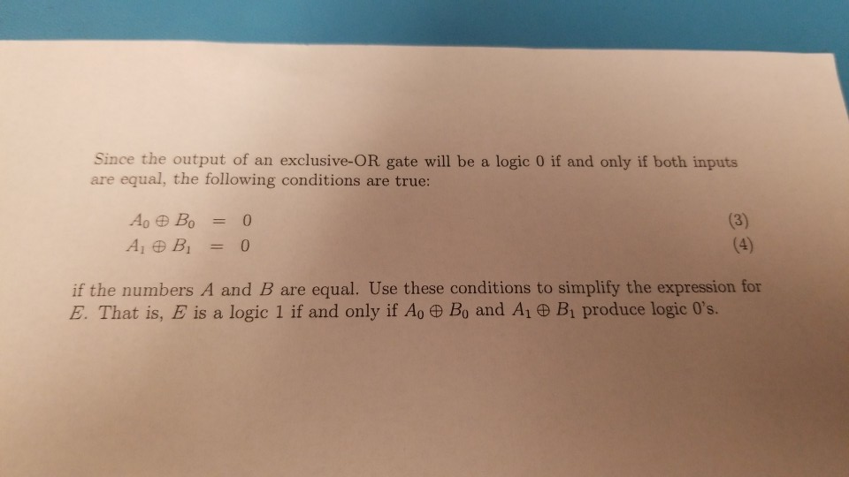 Solved 5 Comparators Are Logic Circuits That Are Used To 