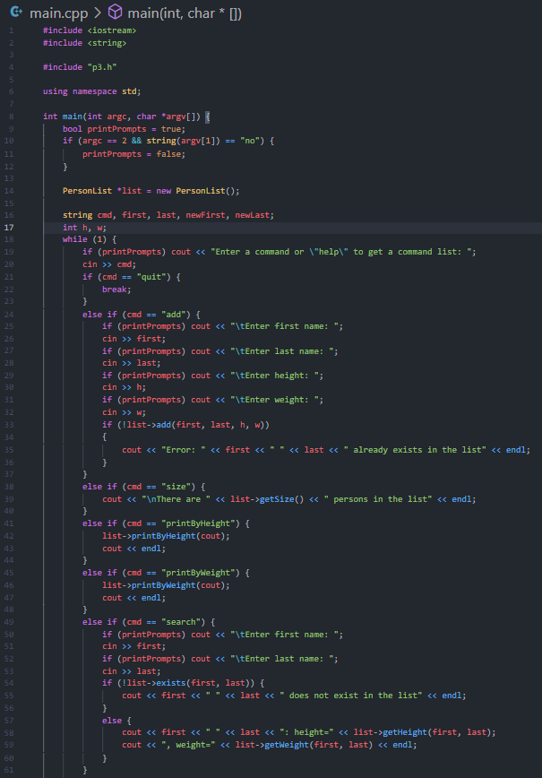 C++ Linked List Program Build a program using linked | Chegg.com