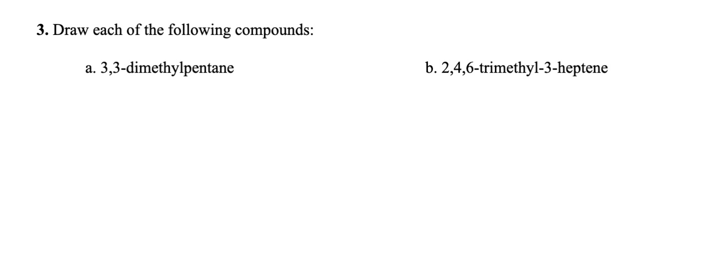 Solved Draw each of the following | Chegg.com