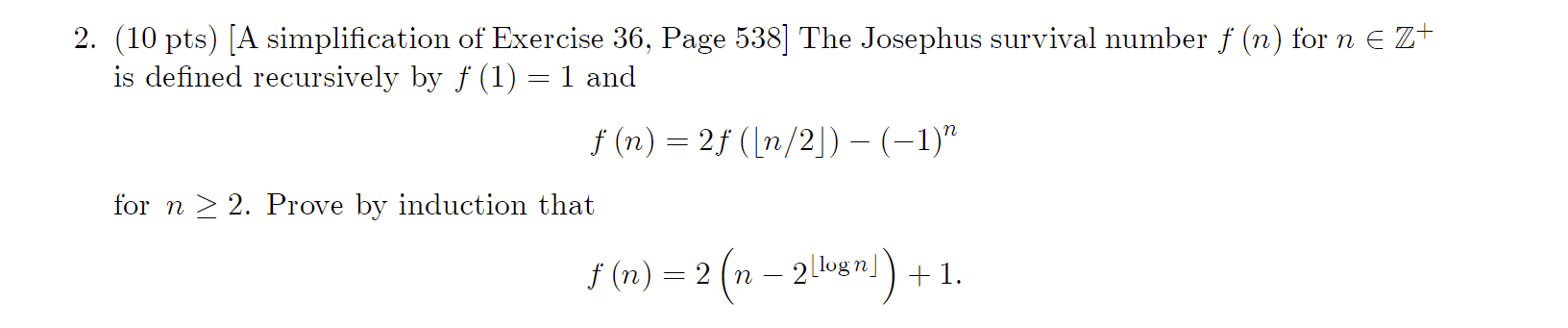 Solved (10 ﻿pts) [A simplification of Exercise 36, ﻿Page | Chegg.com