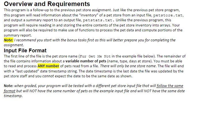 Solved USE VECTORS NOT ARRAYS!!!! USE VECTORS NOT | Chegg.com