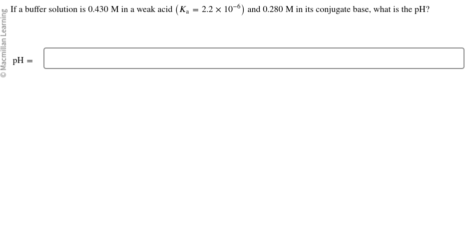 Solved If a buffer solution is 0.430M in a weak acid | Chegg.com