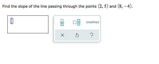 Solved Find the slope of the line passing through the points | Chegg.com