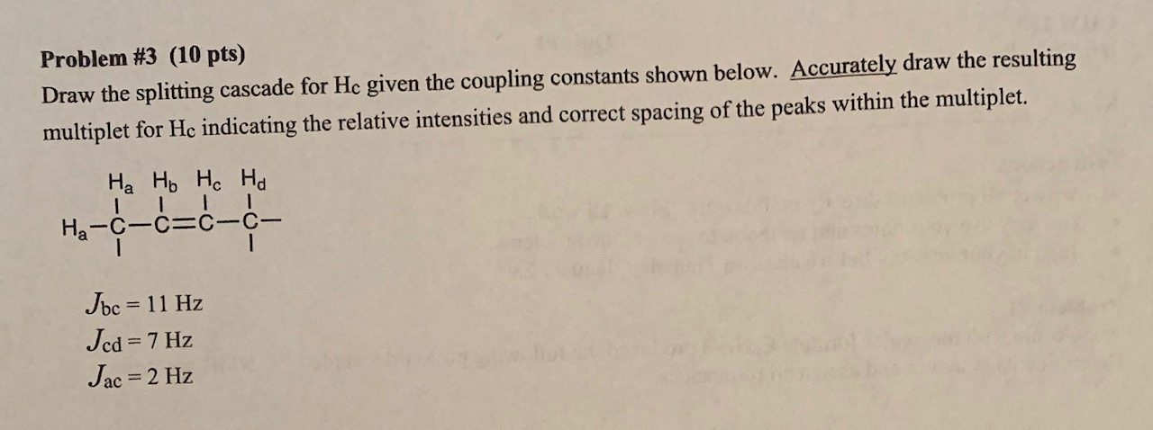 Solved Problem #3 (10 pts) Draw the splitting cascade for Hc | Chegg.com