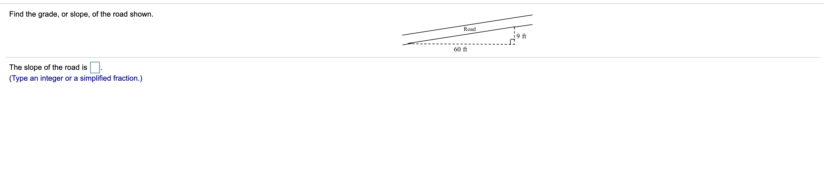 Solved Find the grade, or slope, of the road shown. Road 19 | Chegg.com