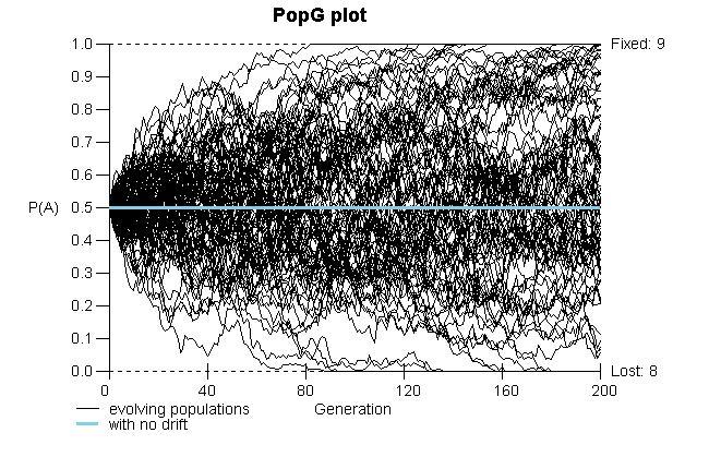 Solved This is a sample Population Genetic simulation I run | Chegg.com