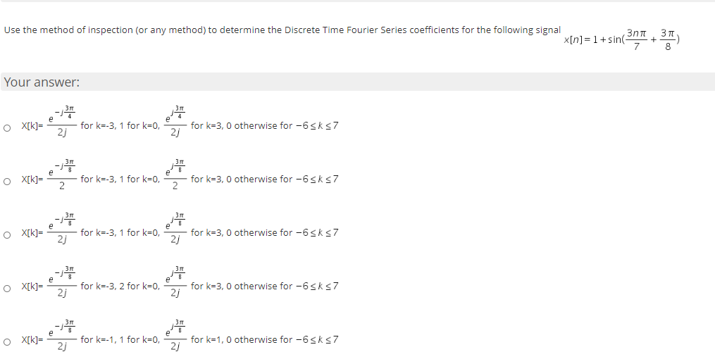 Solved Use the method of inspection (or any method) to | Chegg.com