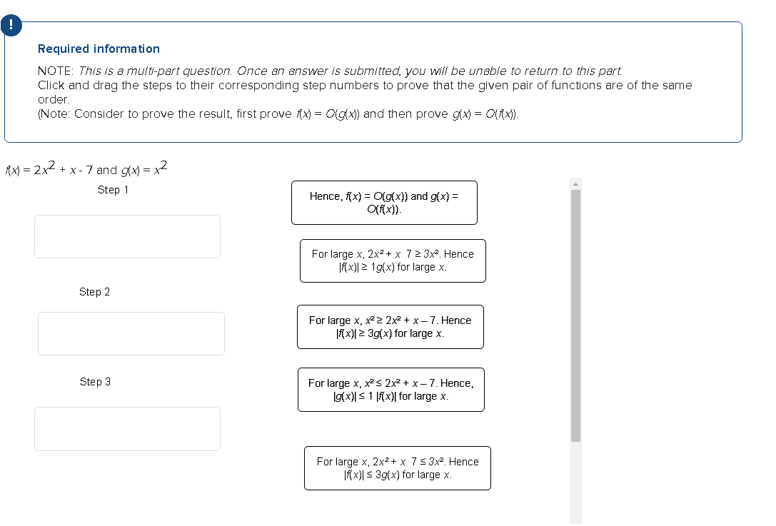 Solved Required information NOTE: This is a multi-part | Chegg.com