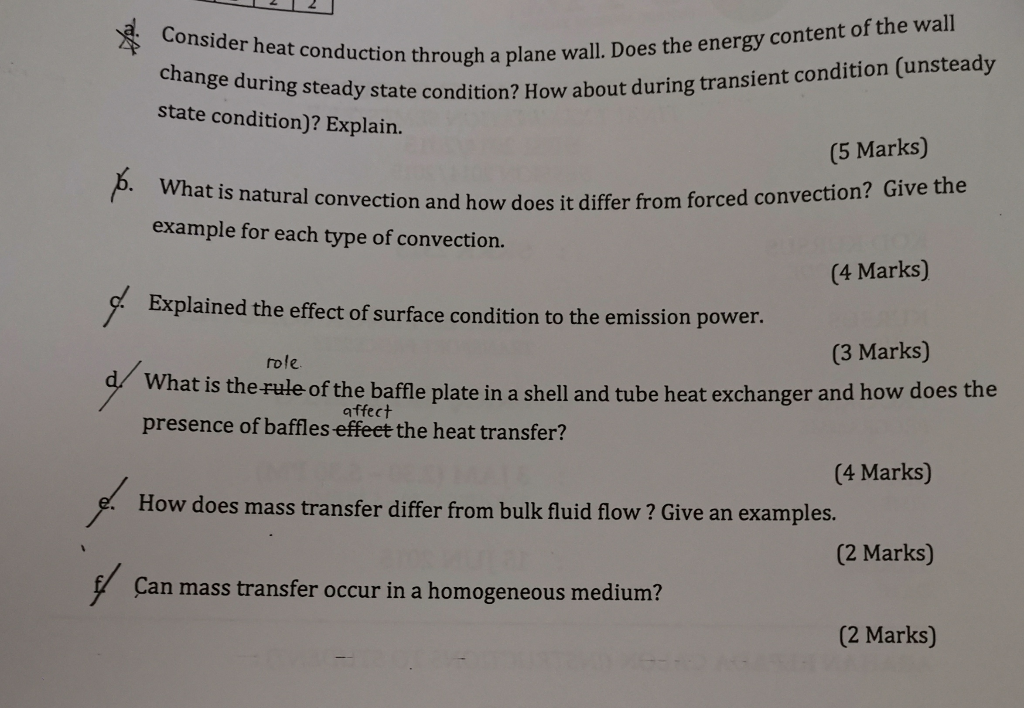 Solved Consider heat conduction through a plane wall. Does | Chegg.com