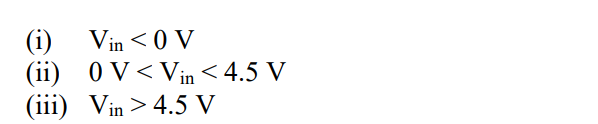 Solved Q2 Problem 9.22 When Vin =3 V, determine the states | Chegg.com