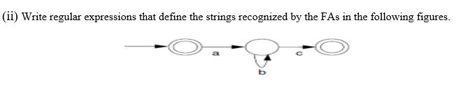 Solved ii) Write regular expressions that define the strings | Chegg.com Solved ii) Write regular expressions that define the strings | Chegg.com