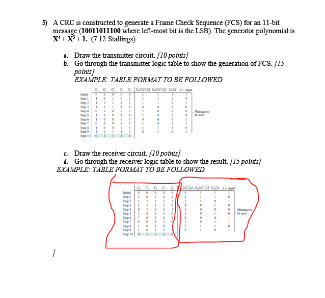 PLEASE DO A) B) C) D) -----FOLLOW THE TABLE FORMAT | Chegg.com
