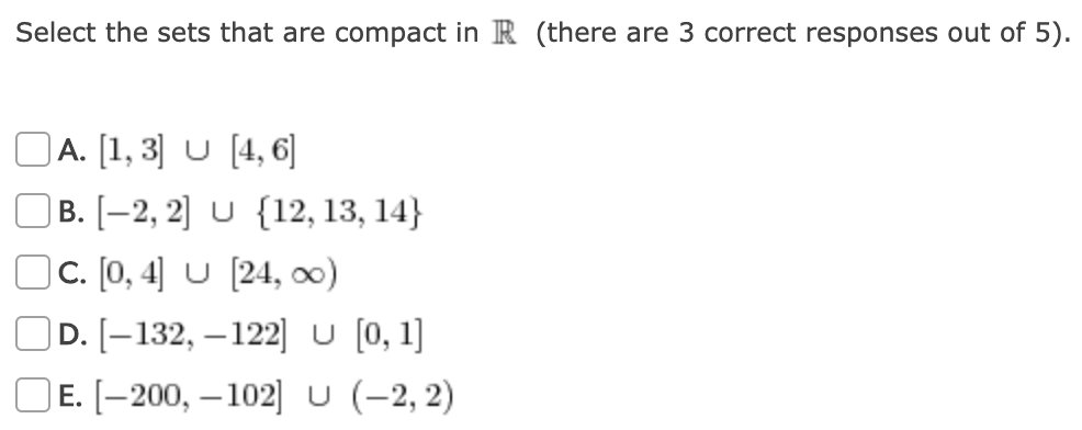Solved Consider ER and the functions listed here: f(x)= | Chegg.com