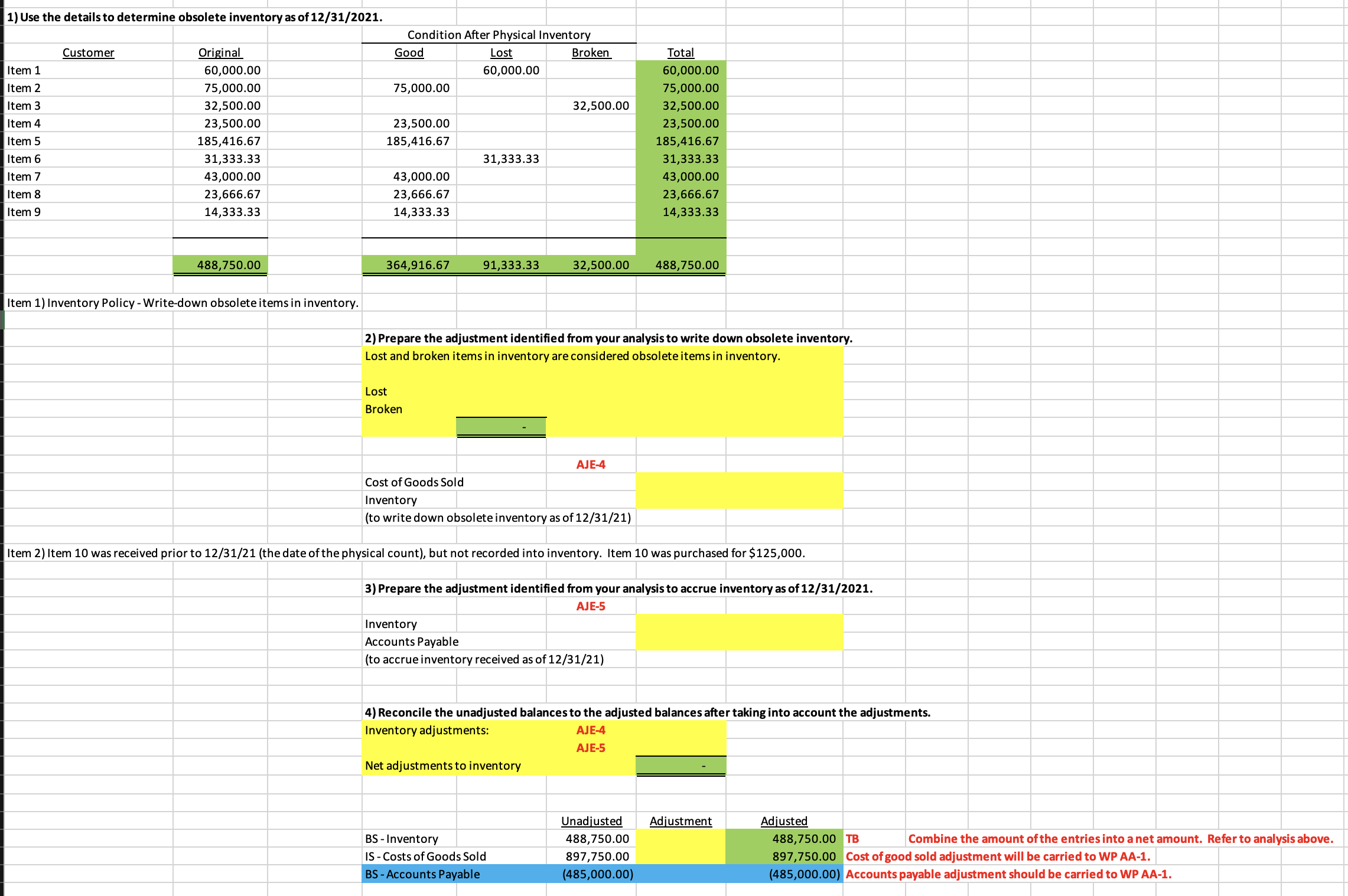 Solved Use the details to determine obsolete inventory as of | Chegg.com