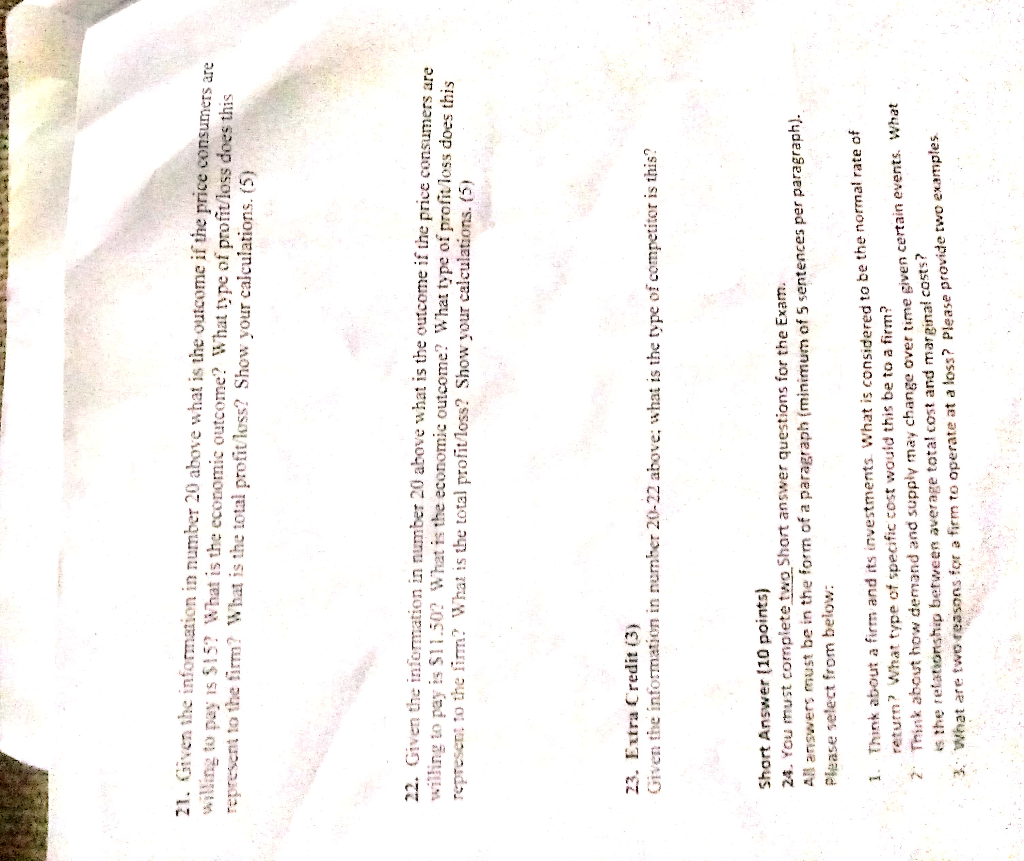 Solved please do number 20 and 21 or 22 or 23 , or just | Chegg.com