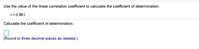 Solved Use the value of the linear correlation coefficient | Chegg.com
