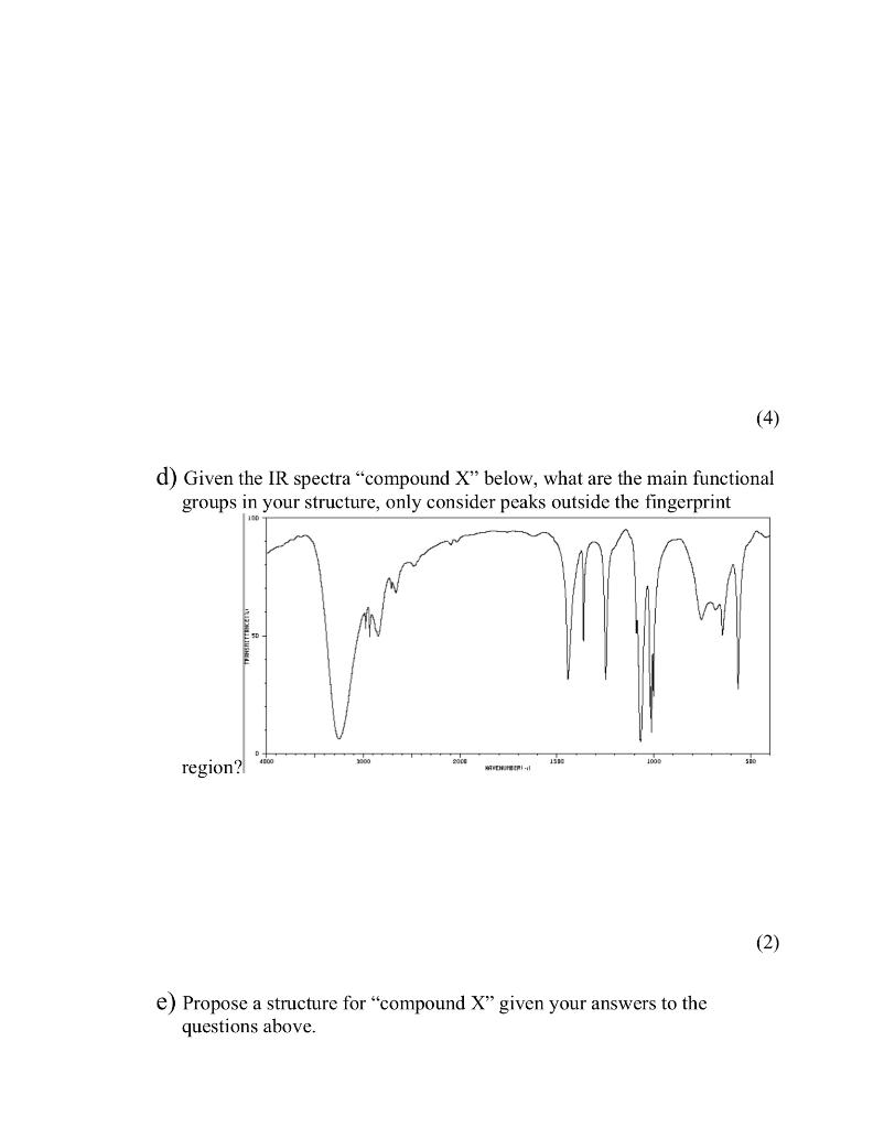 Solved 2. Compound X has the formula, C4H6O2 Br2. a) | Chegg.com