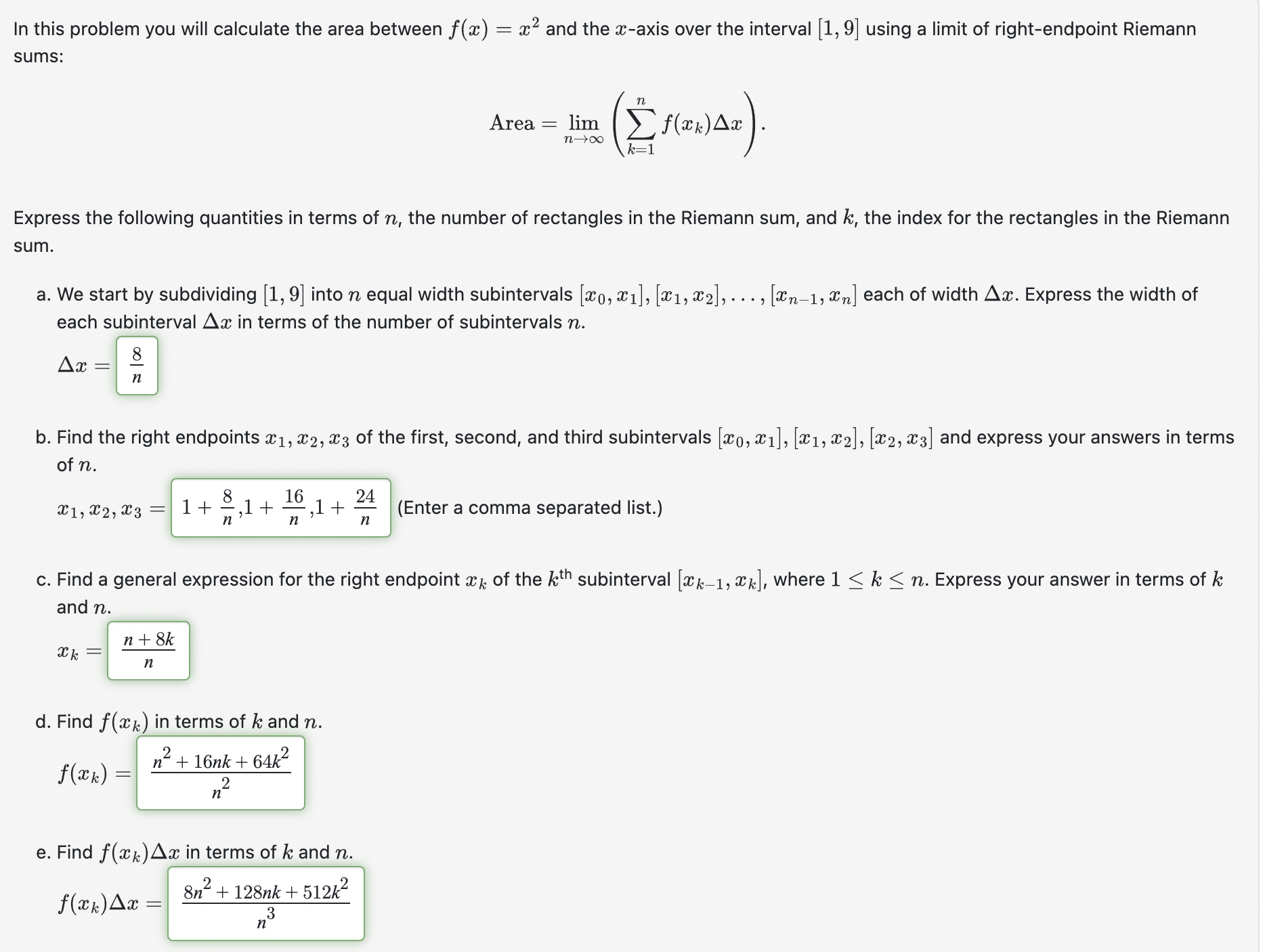 Solved In this problem you will calculate the area between | Chegg.com
