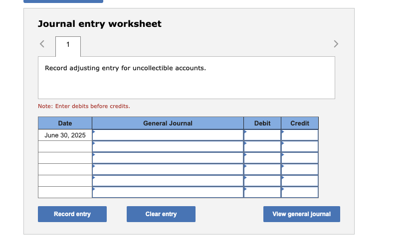 Solved Journal entry worksheet Record adjusting entry for | Chegg.com