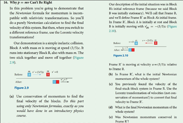 Solved Why p=mv ﻿Can't Be RightIn this problem you're going | Chegg.com