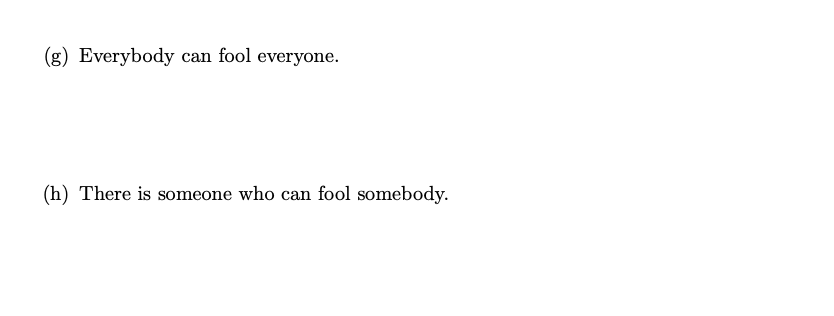 Solved Let the domain of discourse consist of all persons, | Chegg.com