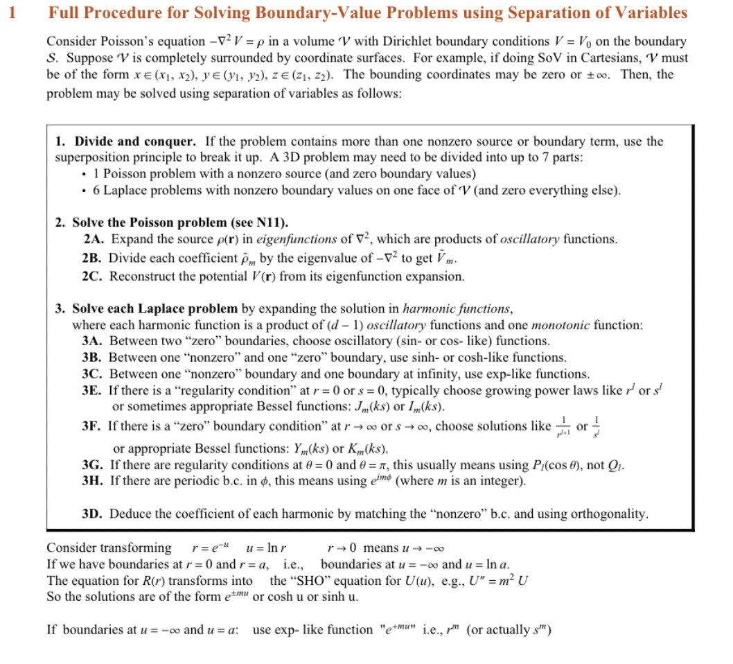 Full Procedure for Solving Boundary-Value Problems | Chegg.com
