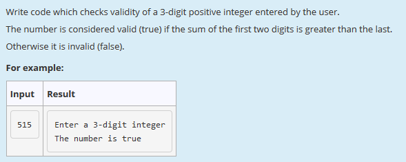 Solved The number is considered valid (true) if the sum of | Chegg.com