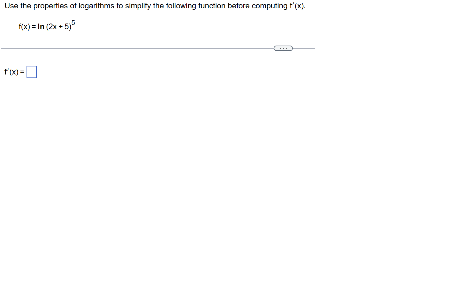 Solved Use the properties of logarithms to simplify the | Chegg.com