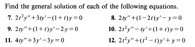 Solved Find the general solution of each of the following | Chegg.com