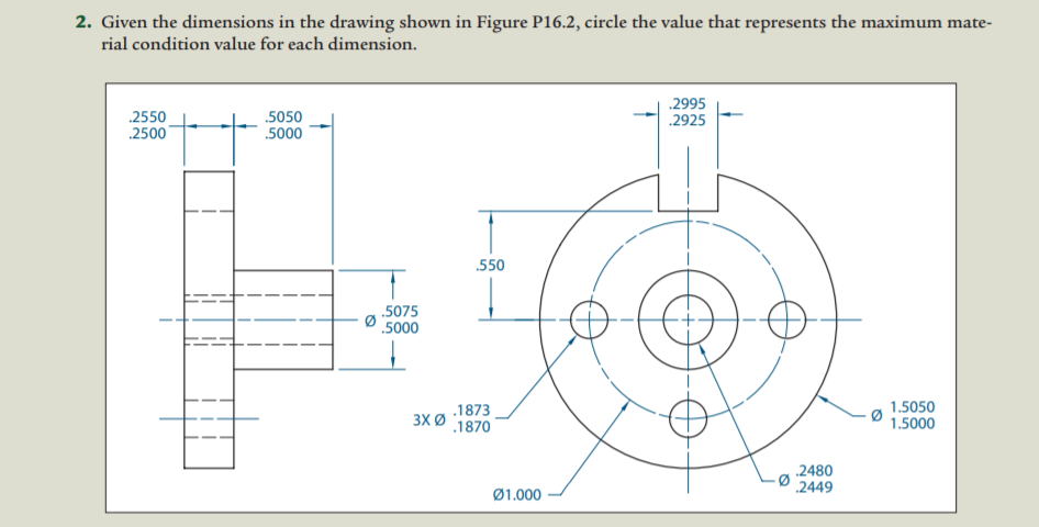 Use SolidWorks to draw Figure P16.1 in your | Chegg.com