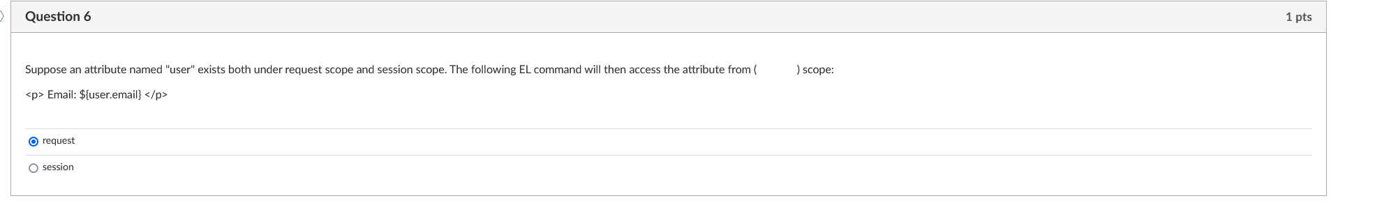 Solved Suppose an attribute named "user" exists both under | Chegg.com