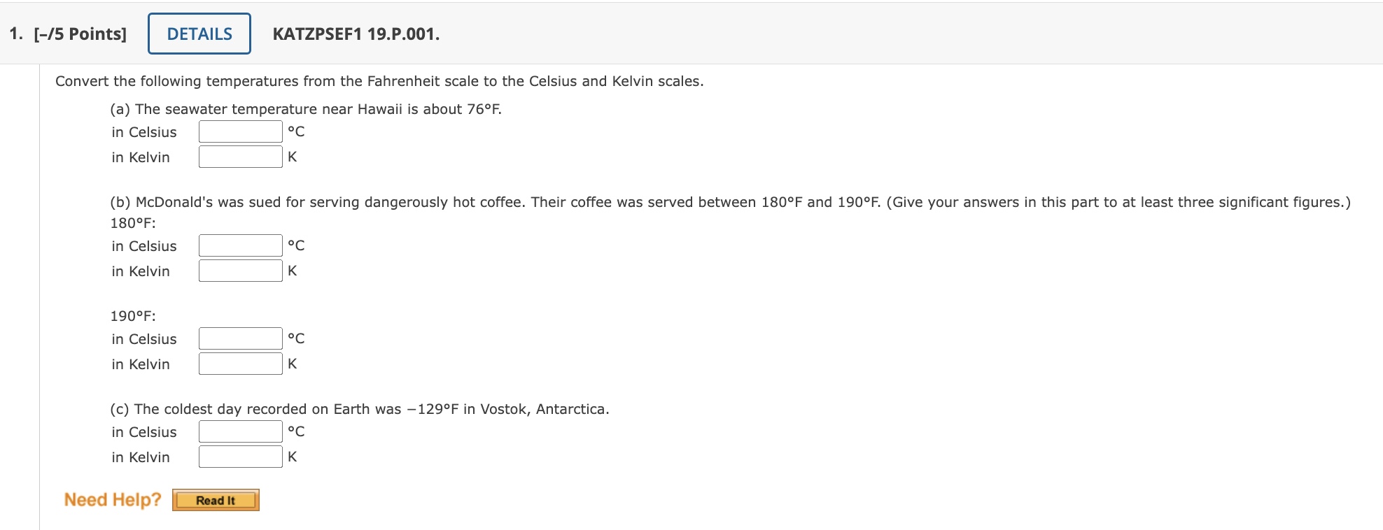 Solved Convert the following temperatures from the | Chegg.com