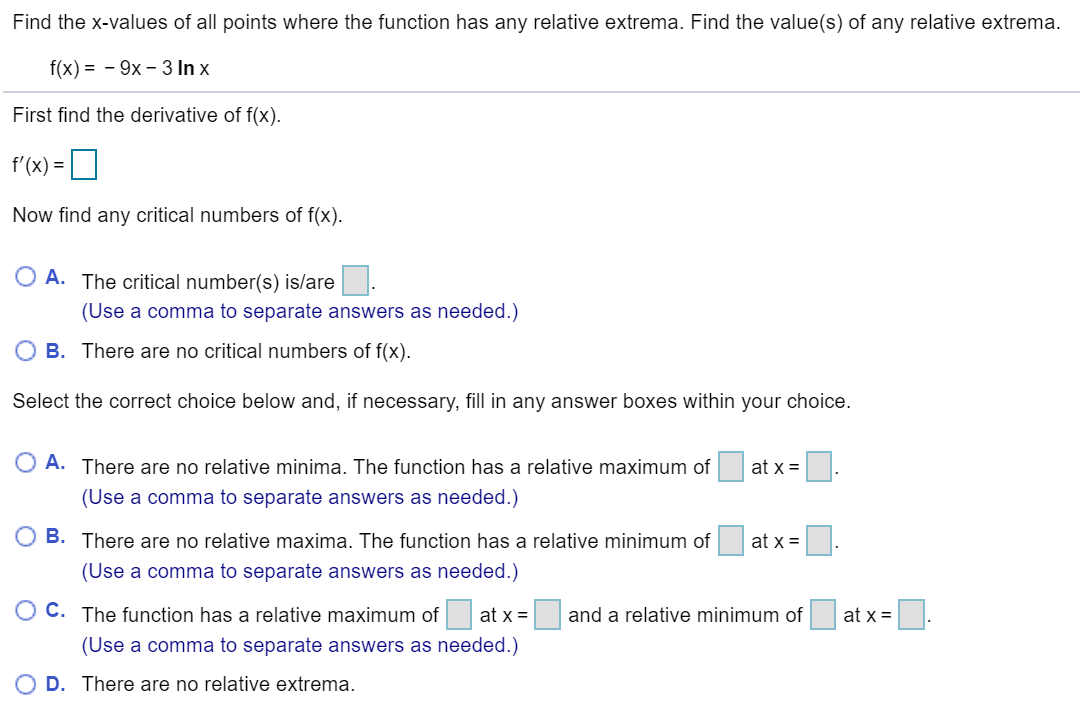 Solved Find the x-values of all points where the function | Chegg.com
