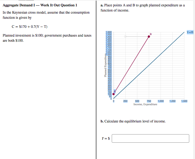 Solved Aggregate Demand I - Work It Out Question 1 In the | Chegg.com