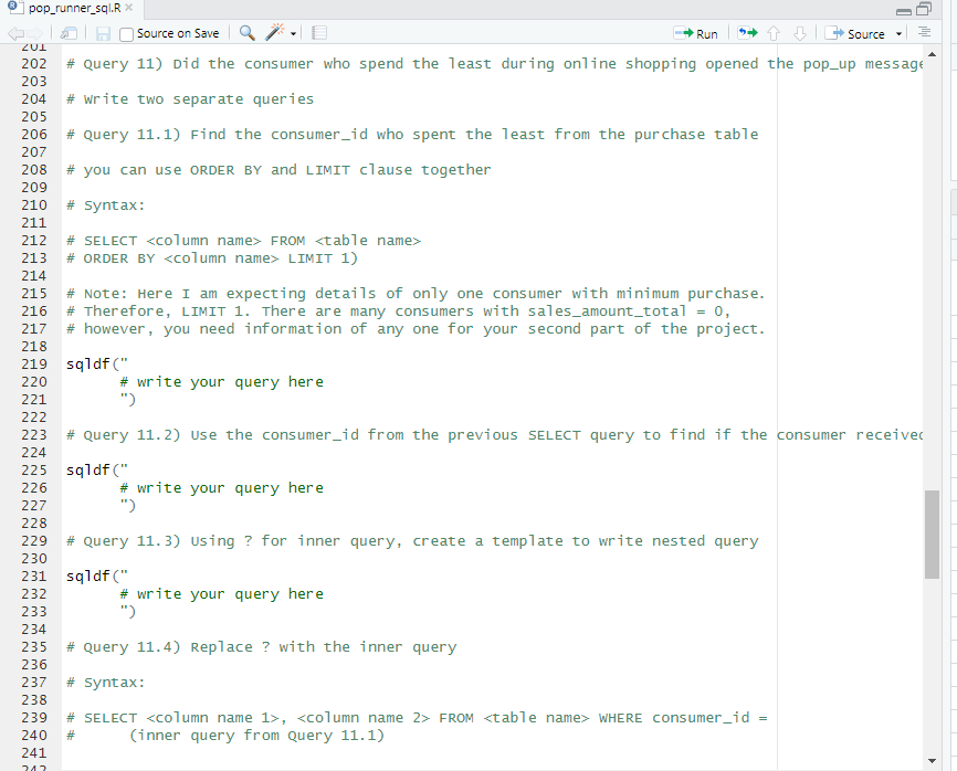 Solved \# Query 1) Display first 5 rows of consumer table | Chegg.com