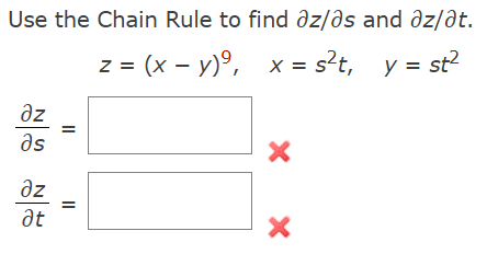 Solved Use the Chain Rule to find delzdels and | Chegg.com