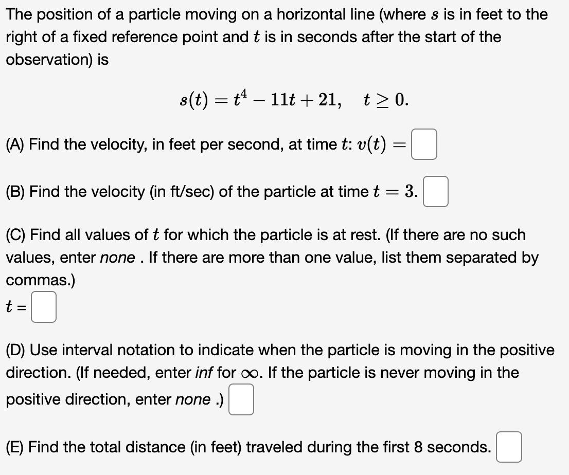 Solved The position of a particle moving on a horizontal | Chegg.com