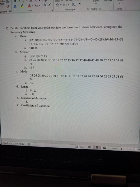 Solved Page Layout Formulas H X % File Home Insert Draw | Chegg.com