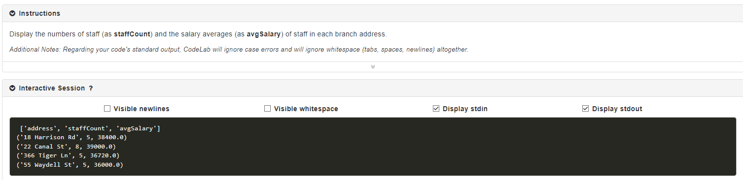 Solved SQL DATA MANIPULATION: ['fName', 'lName', 'position', | Chegg.com