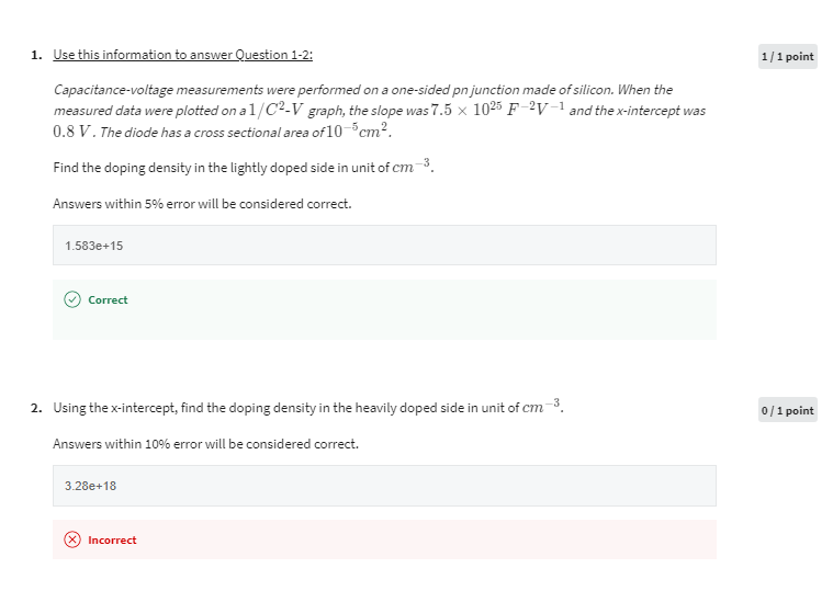Solved 1. Use this information to answer Question 1-2: | Chegg.com