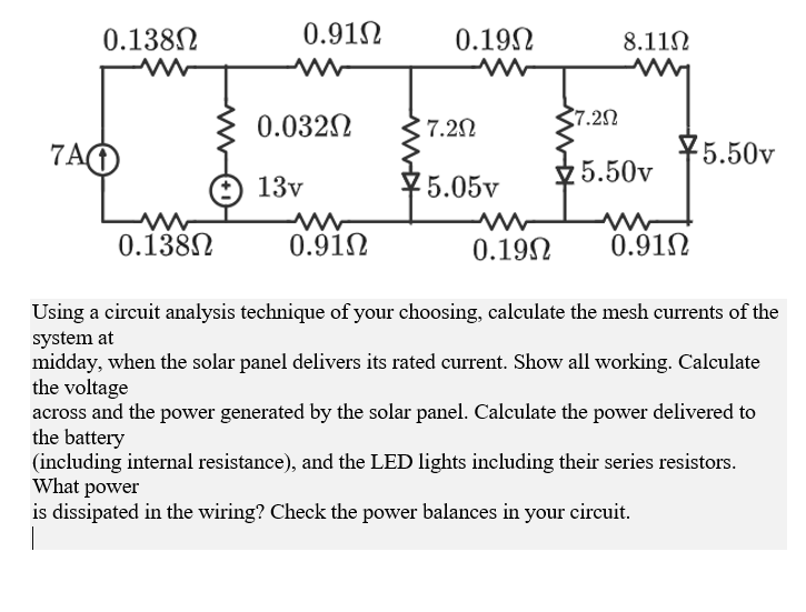 Solved Using A Circuit Analysis Technique Of Your Choosing 