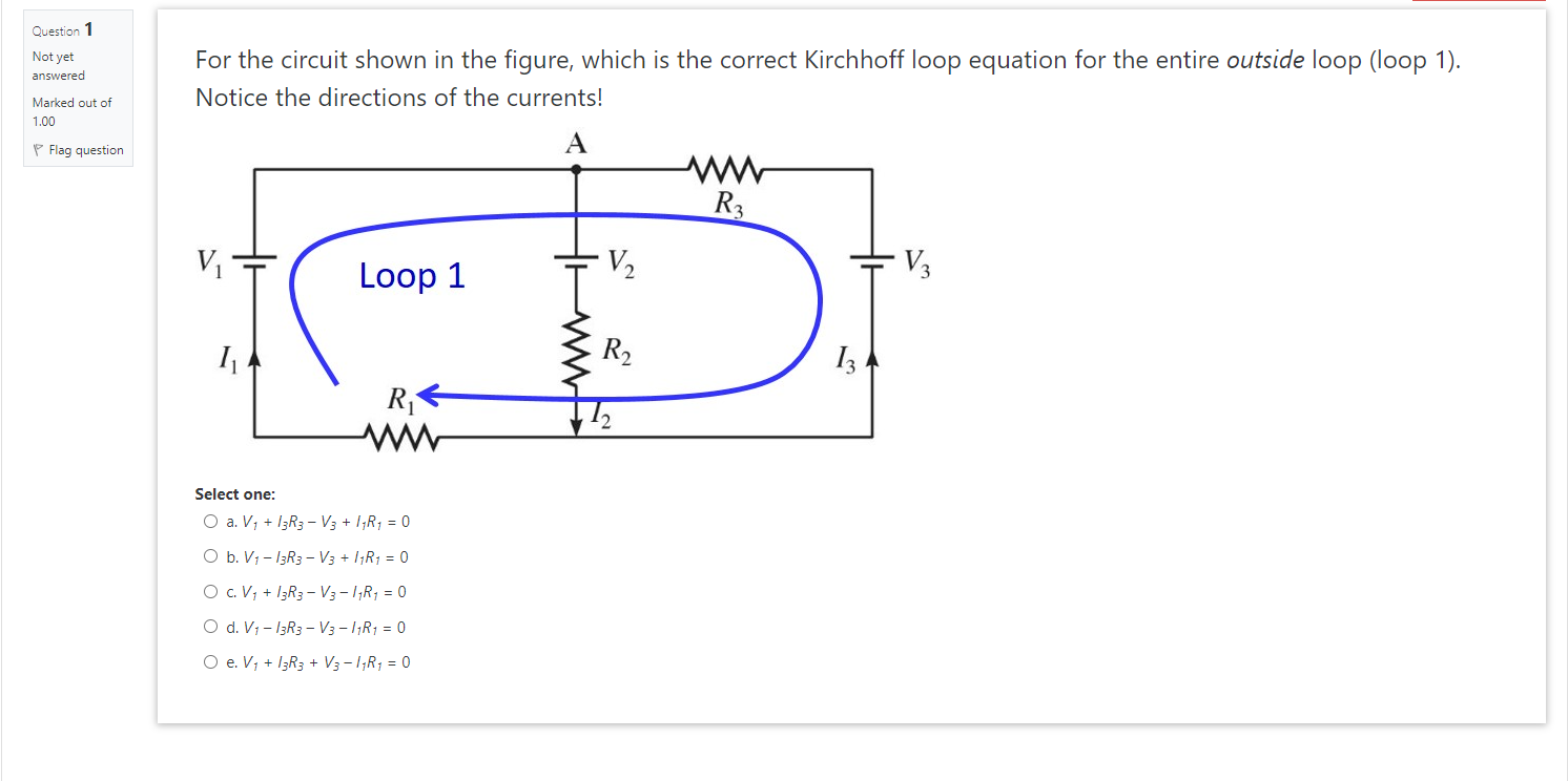 Solved Question 1 Not yet answered For the circuit shown in | Chegg.com