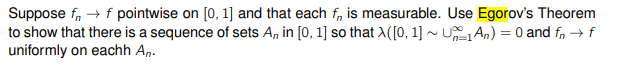 Solved Suppose fn→f ﻿pointwise on 0,1 ﻿and that each fn is | Chegg.com