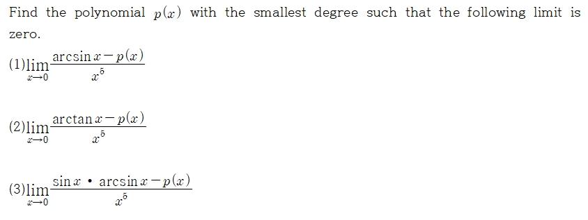 Solved Find the polynomial plx) with the smallest degree | Chegg.com