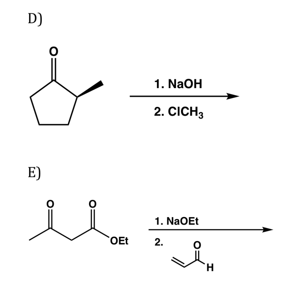 Solved A) NaOH, H20 heat Ph B) NaOH, H20 heat C) 1. NaOMe, | Chegg.com