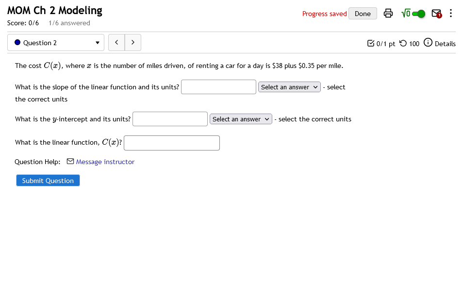 Solved MOM Ch 2 Modeling Score: 0/6 176 answered Progress | Chegg.com