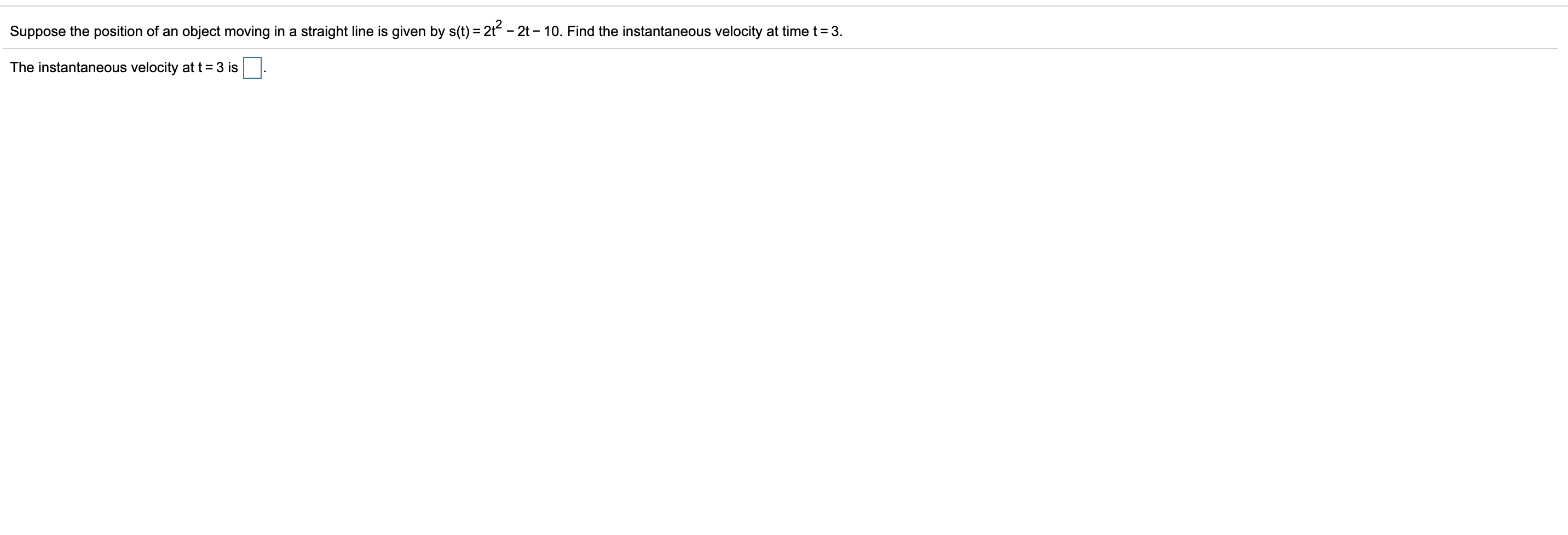 Solved Suppose the position of an object moving in a | Chegg.com
