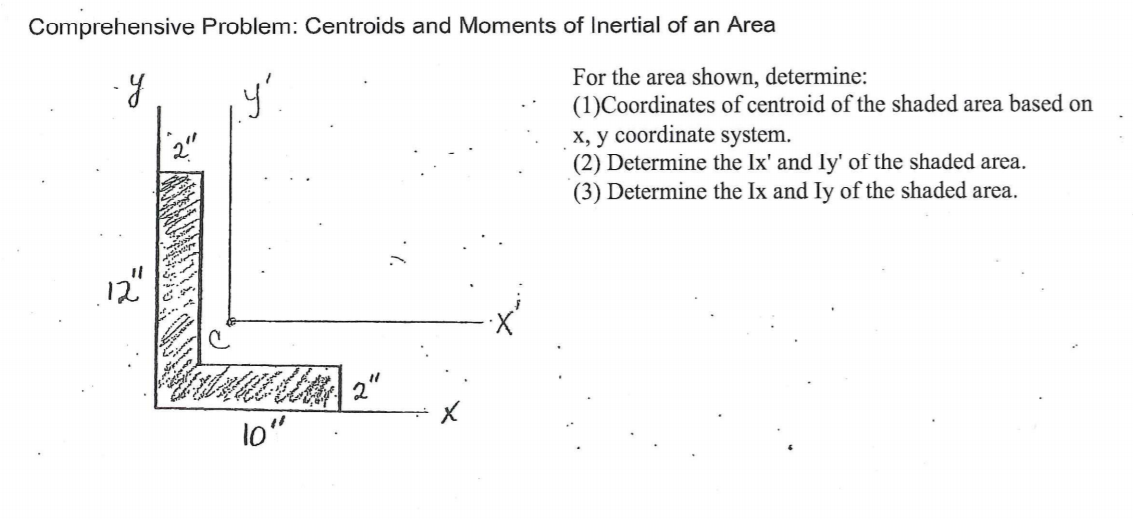 Solved Comprehensive Problem: Centroids and Moments of | Chegg.com