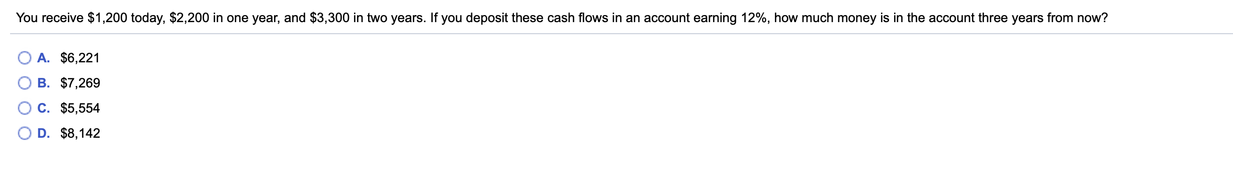Solved You receive $1,200 today, $2,200 in one year, and | Chegg.com
